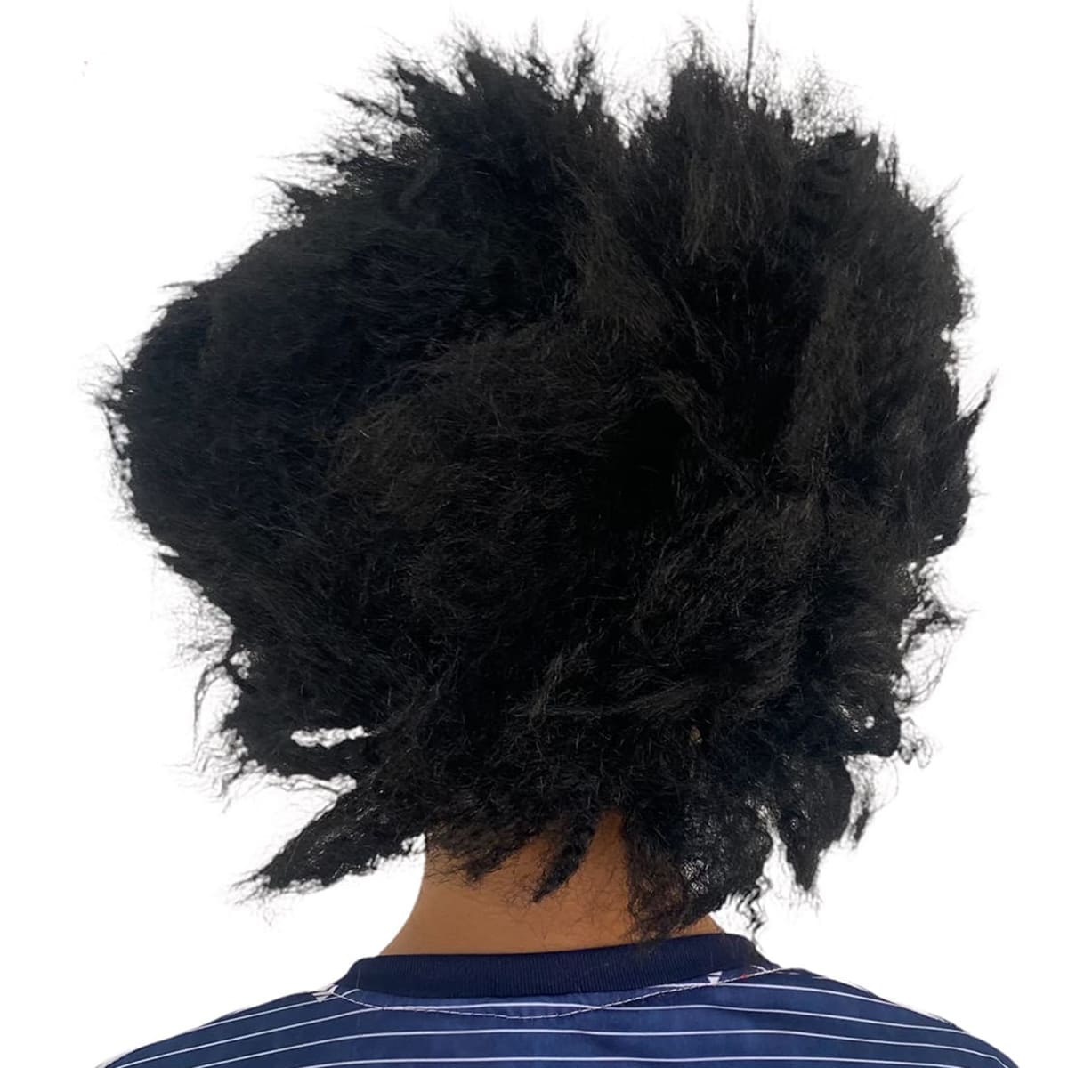 Peruca Preta Mendigo Meme de Internet Carnaval Cosplay