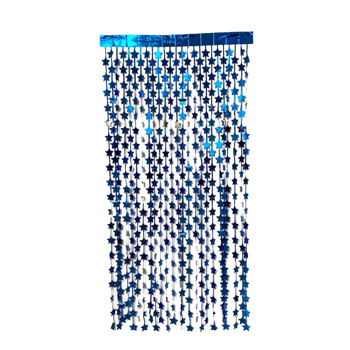 Cortina Decorativa Metalizada Importada Estrelas.