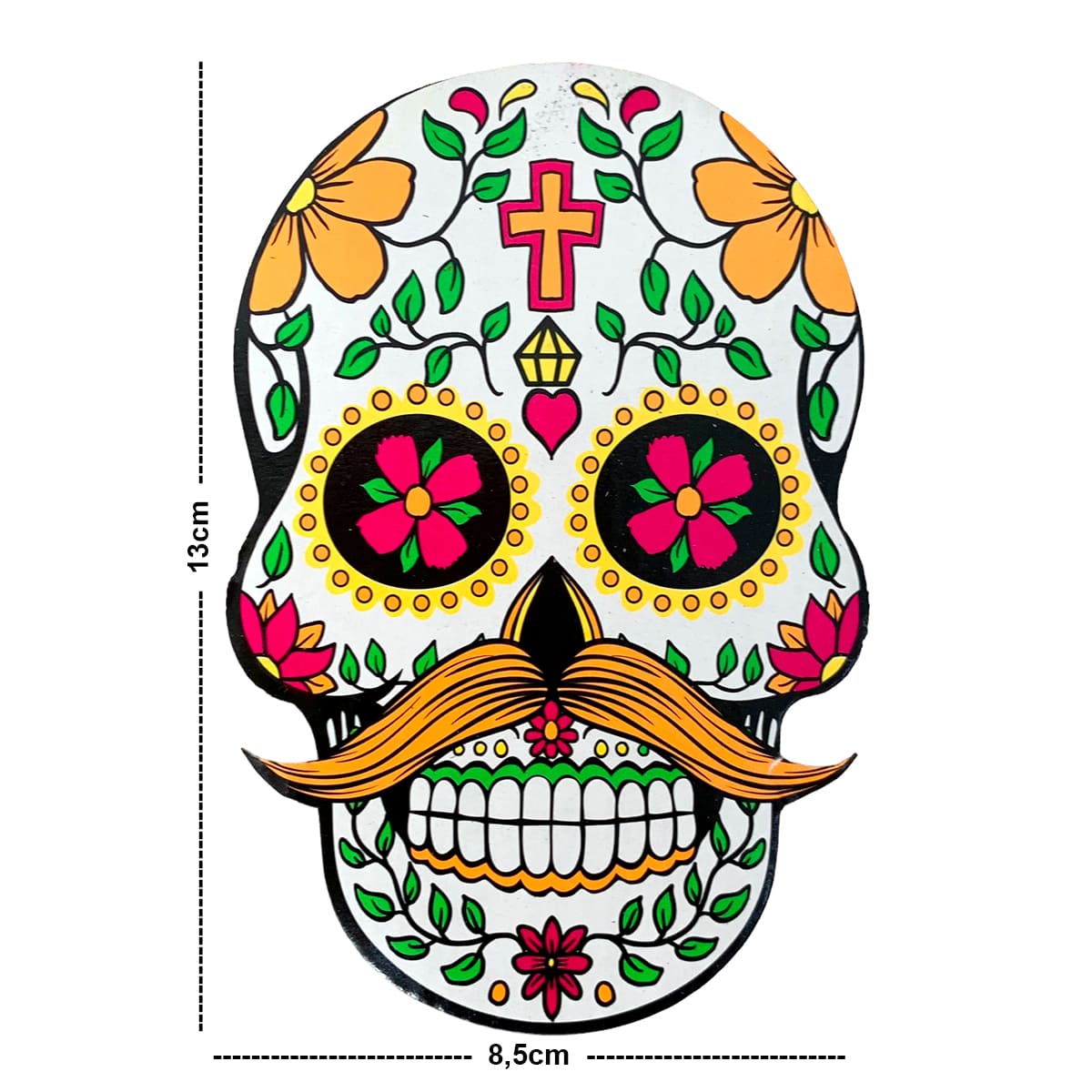 Enfeite Decorativo Casal Caveira Mexicana