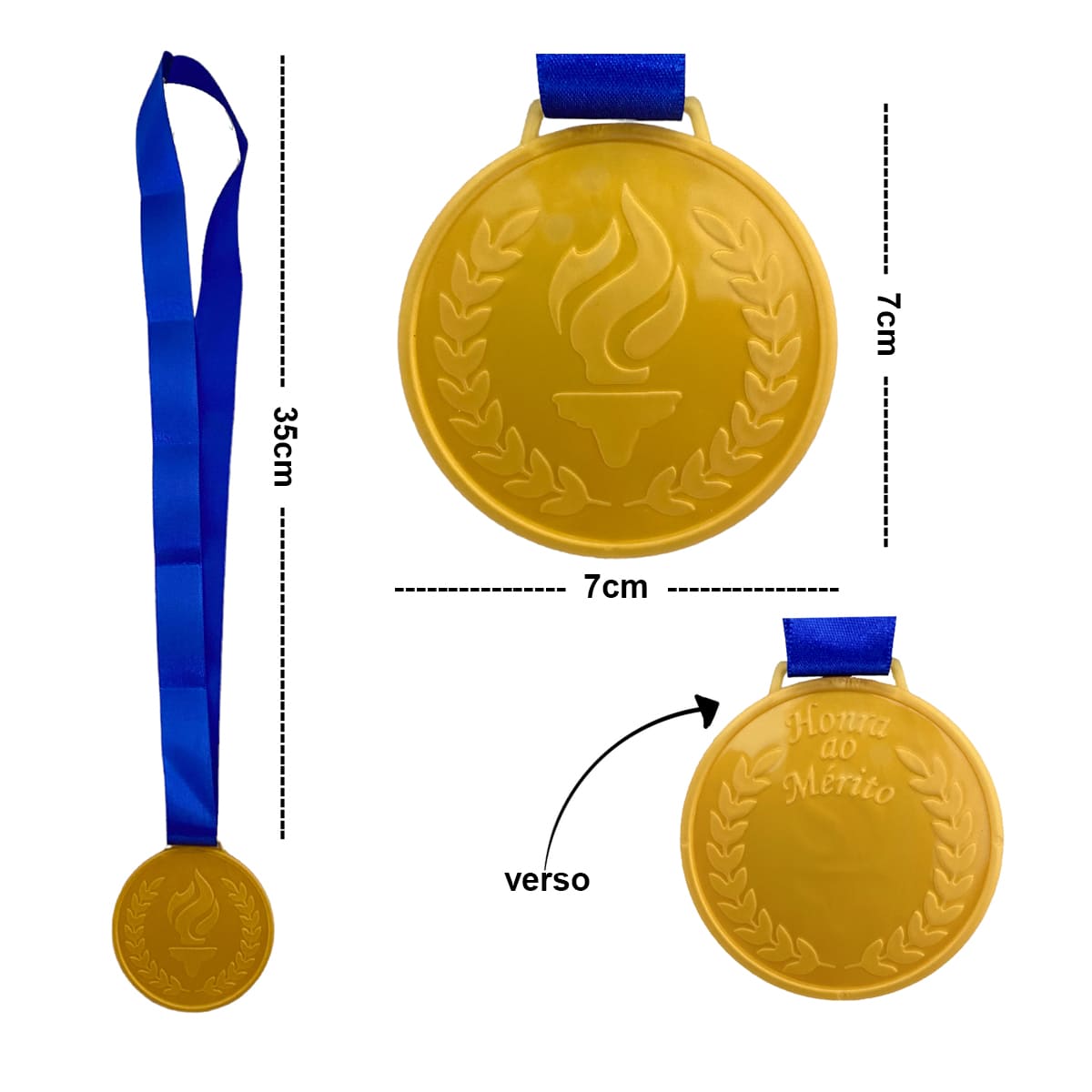 Medalha de Plástico Competição