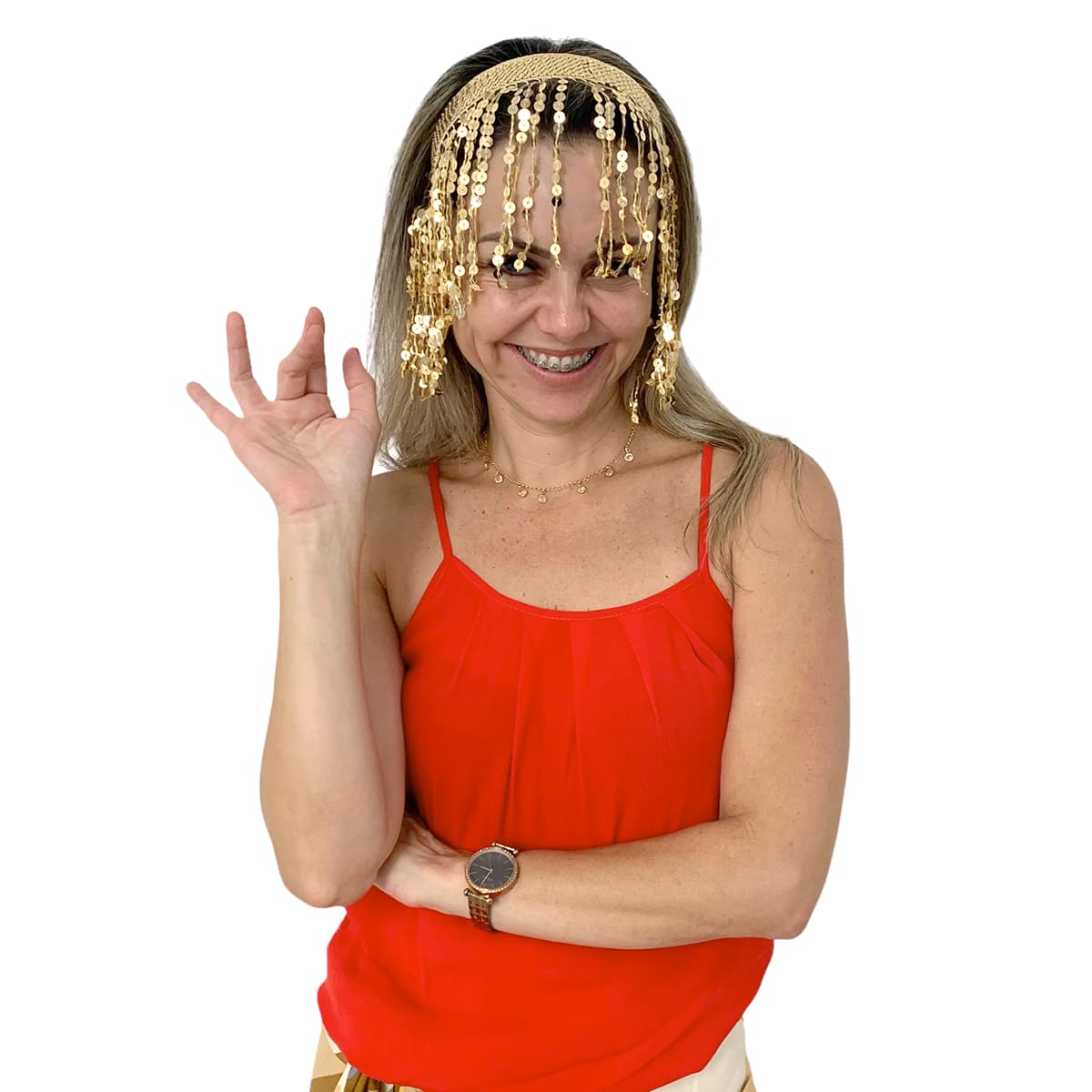 Tiara Odalisca para Fantasia.