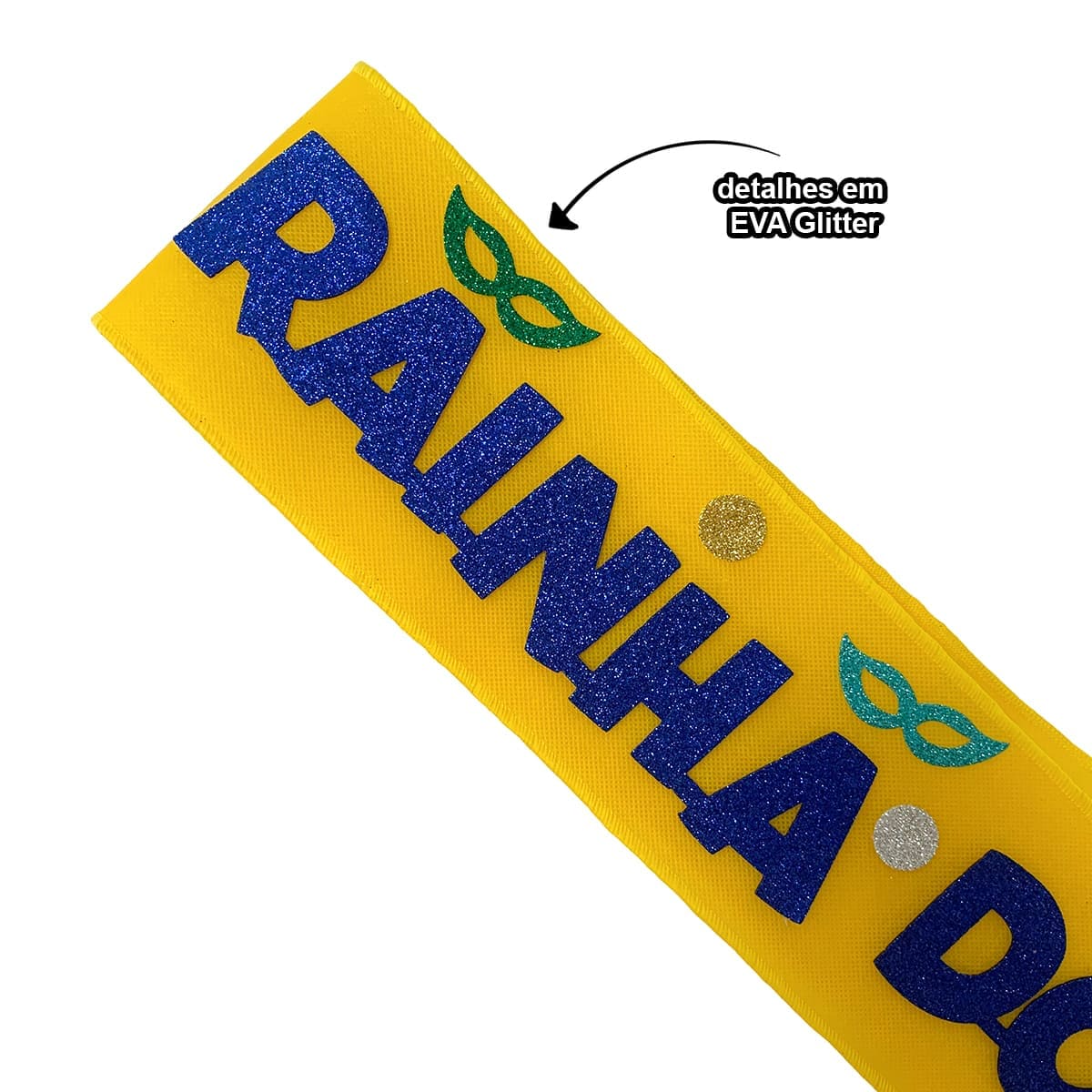 Faixa em TNT Rainha do Carnaval Acessório de Fantasia