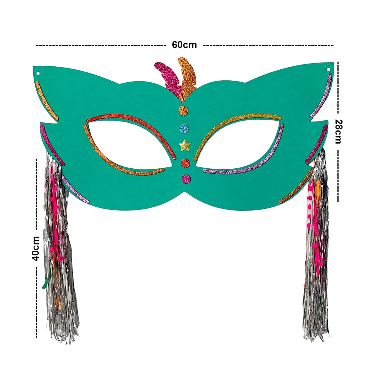 Máscara Decorativa Cat Carnaval Folia.