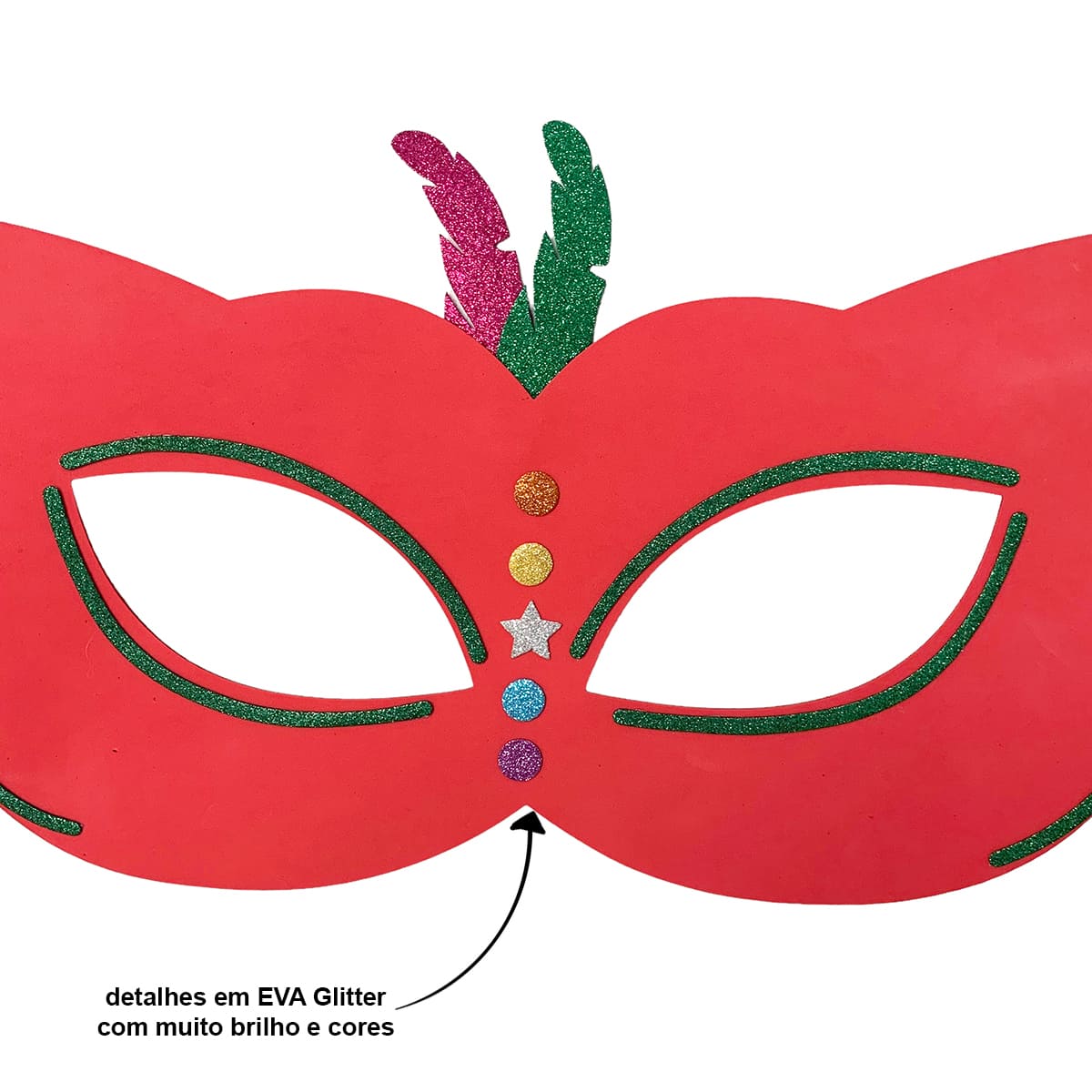 Máscara Decorativa Cat Carnaval Folia.