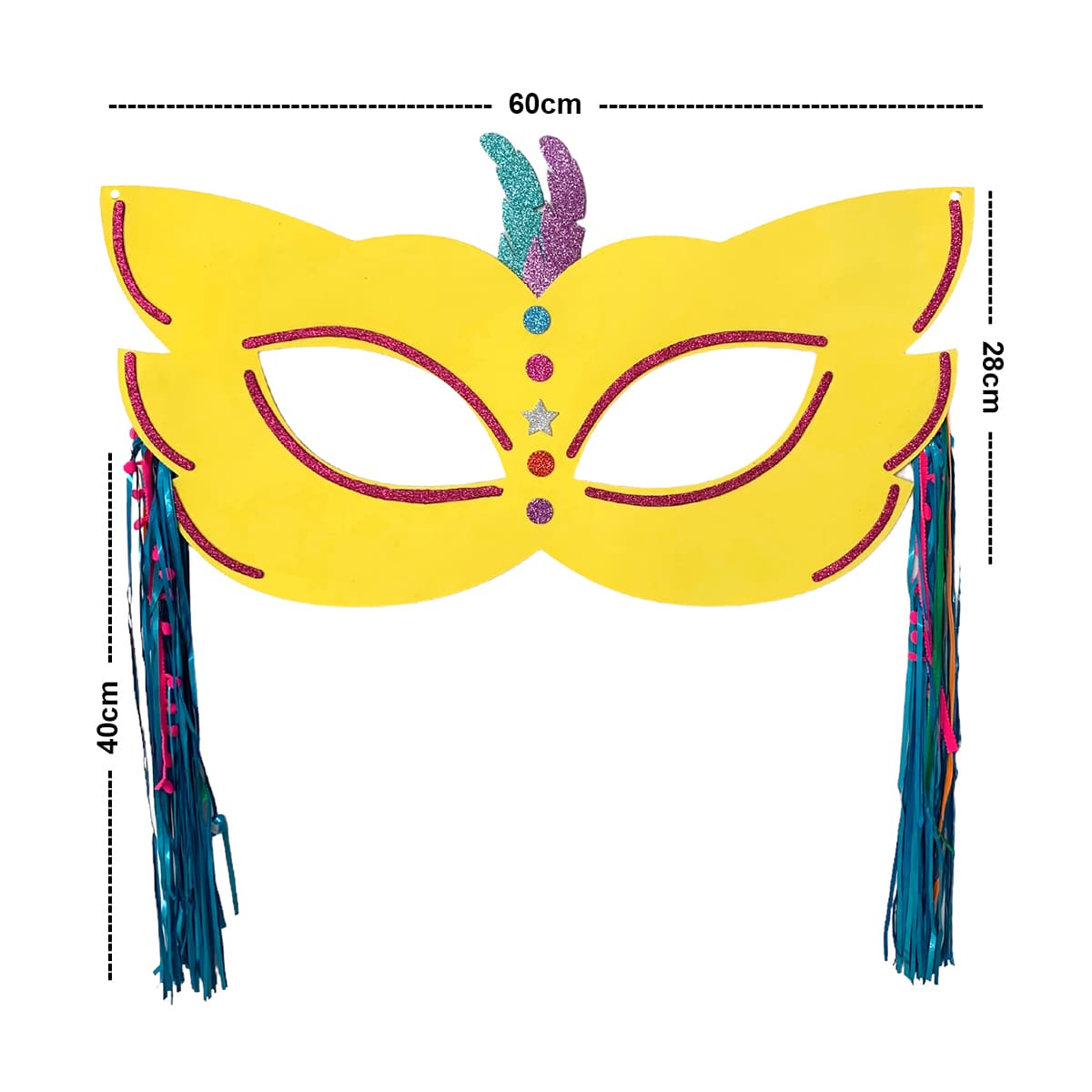 Máscara Decorativa Cat Carnaval Folia.