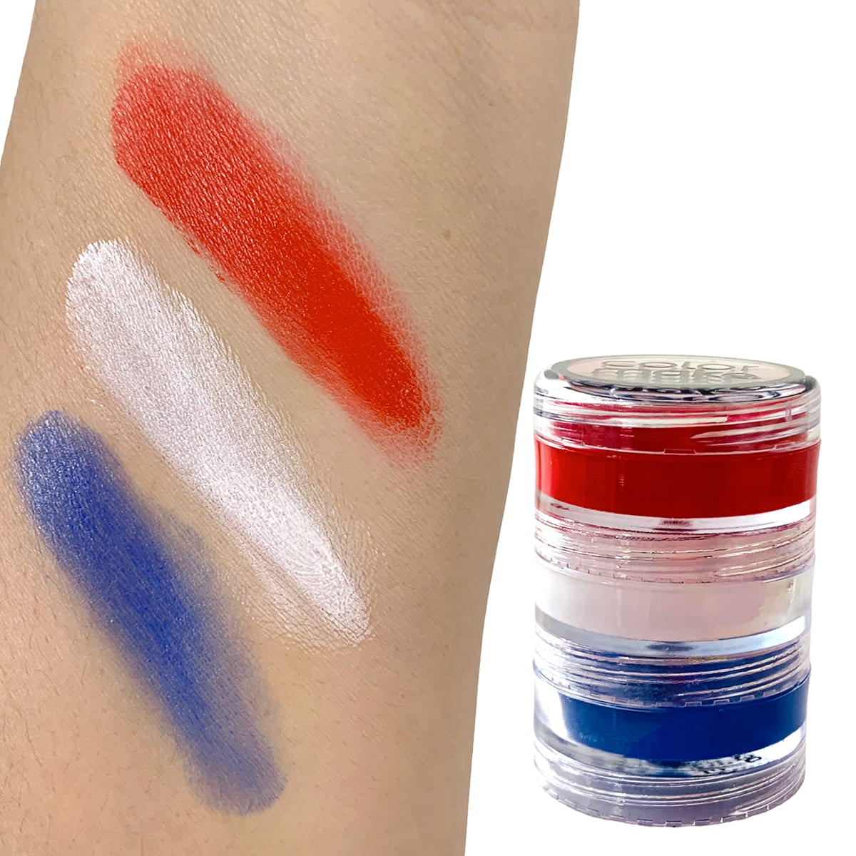 Kit Tinta Facial Cremosa Maquiagem Artística.