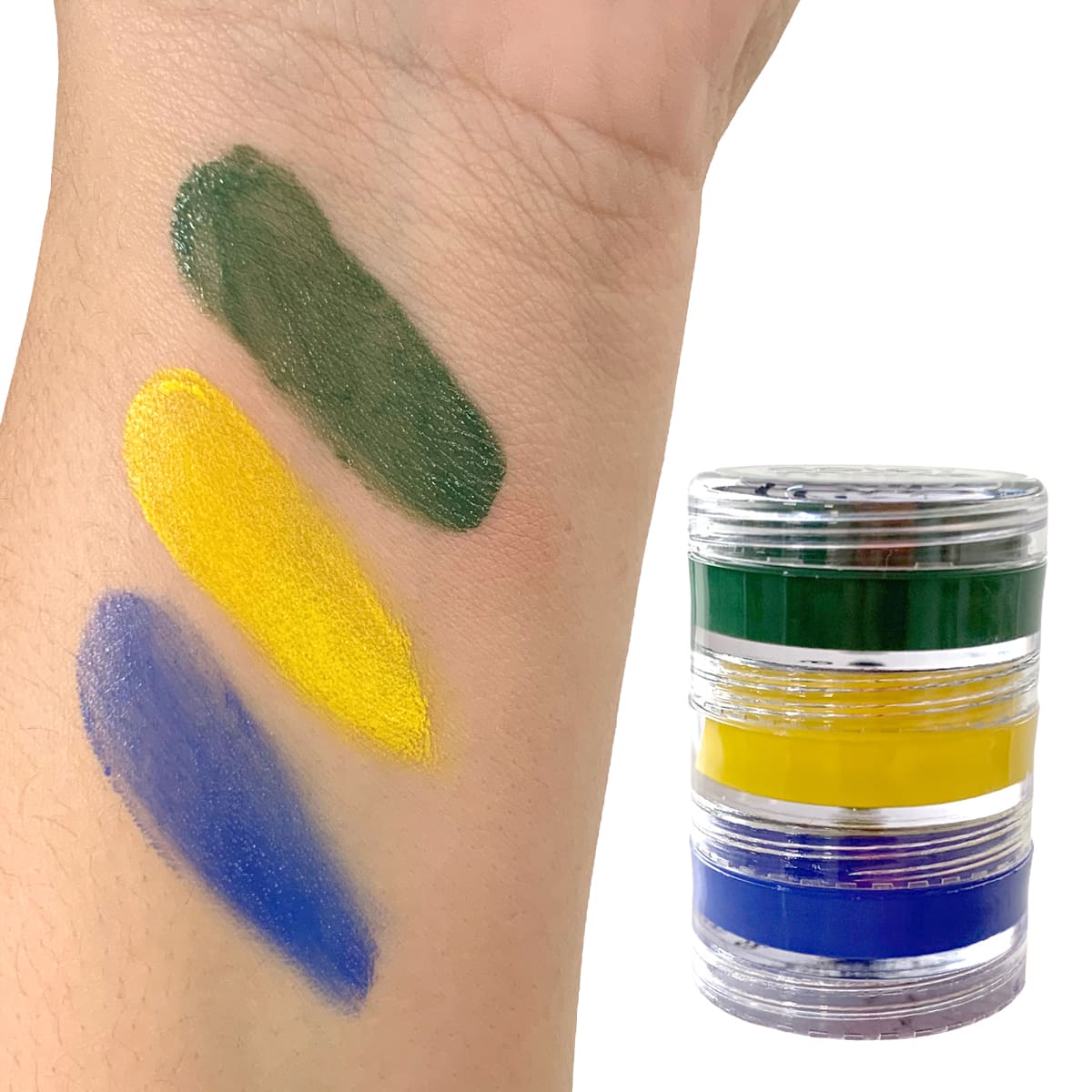 Kit Tinta Facial Cremosa Maquiagem Artística.