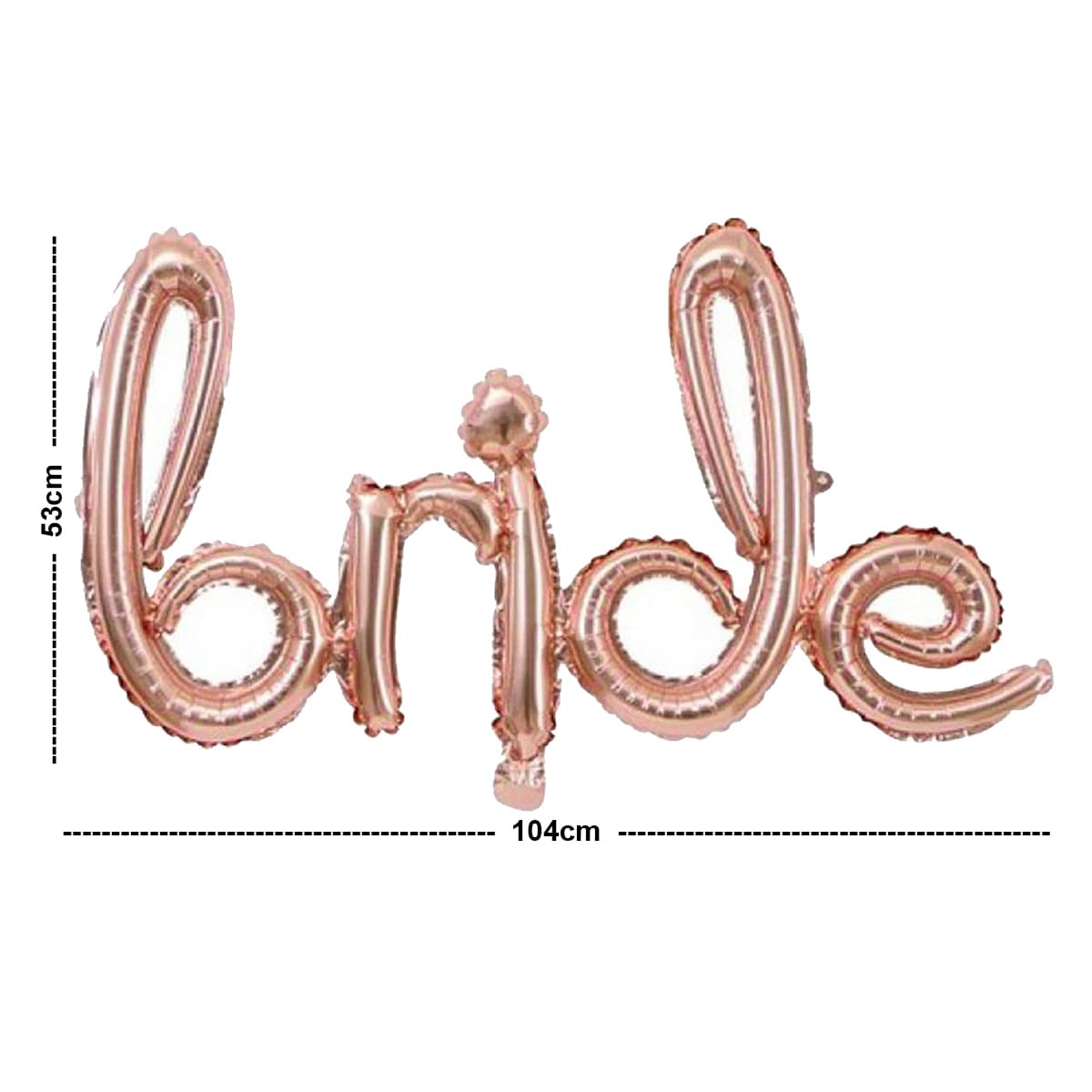 Kit Balão Metalizado Bride To Be Rose Gold