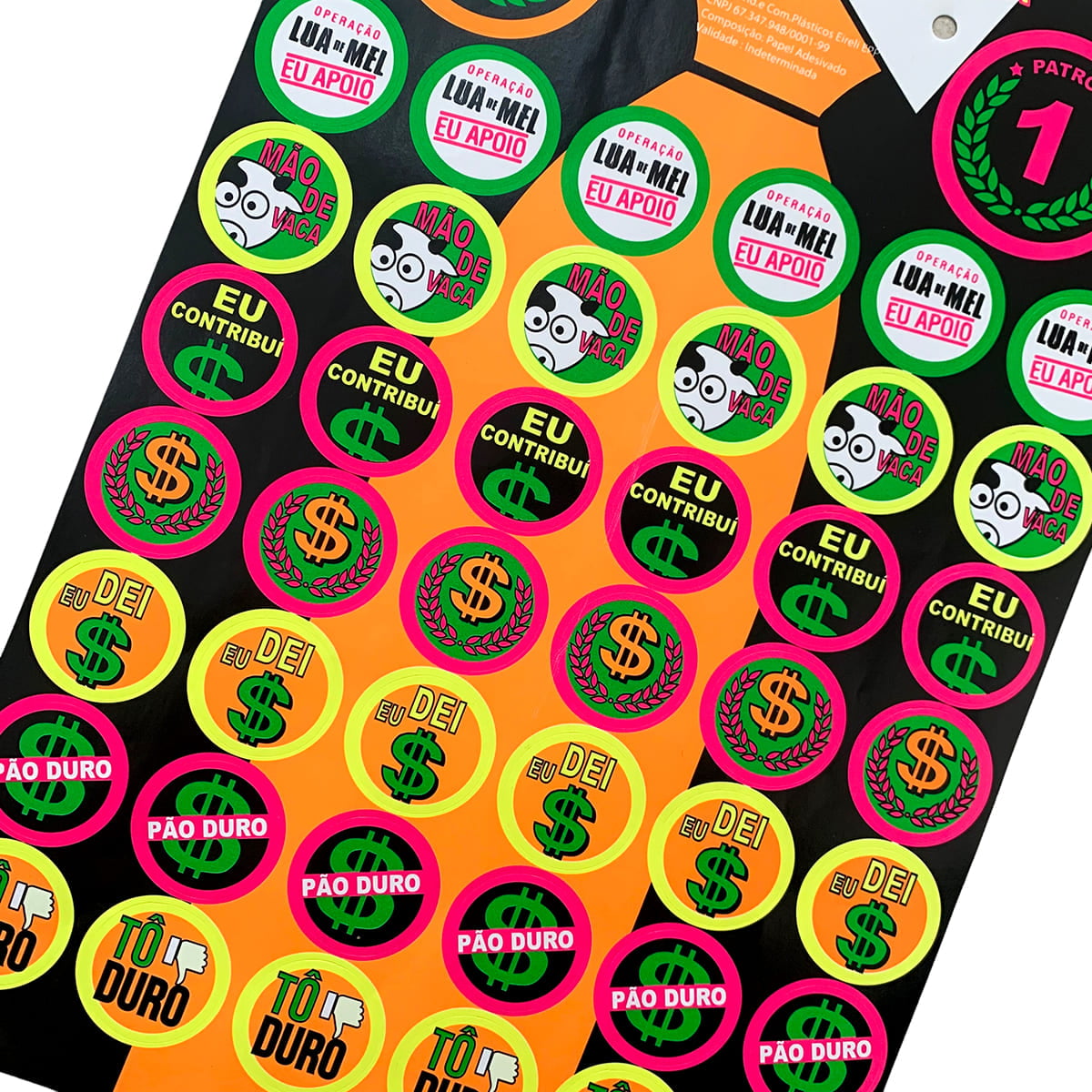 Adesivo Terno Hora da Gravata Neon Festa Casamento.