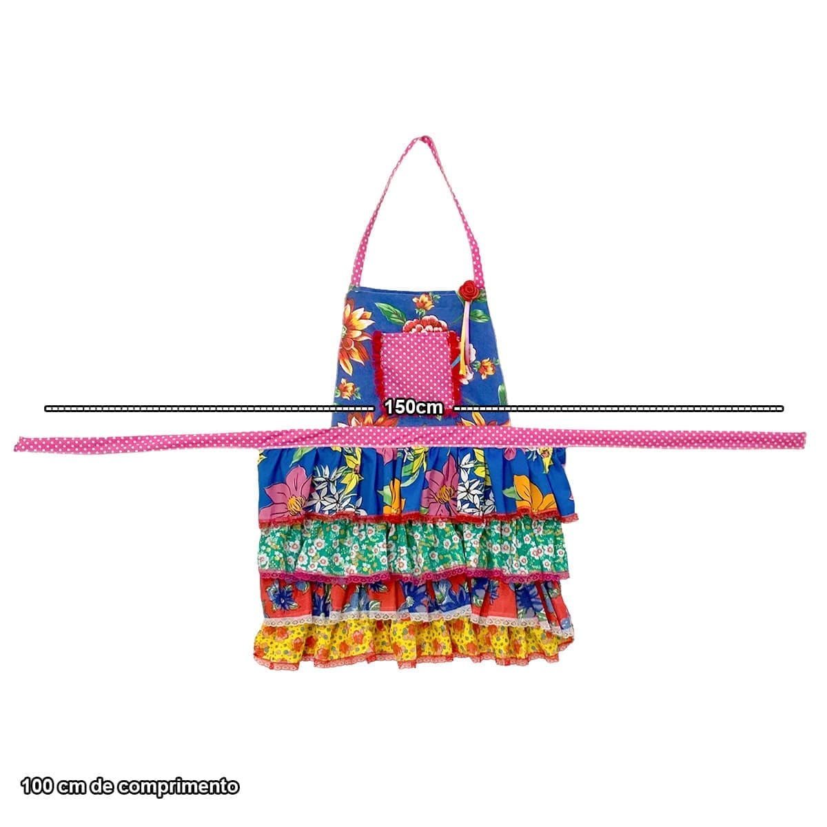 Avental Fantasia Festa Junina Quadrilha Caipirinha