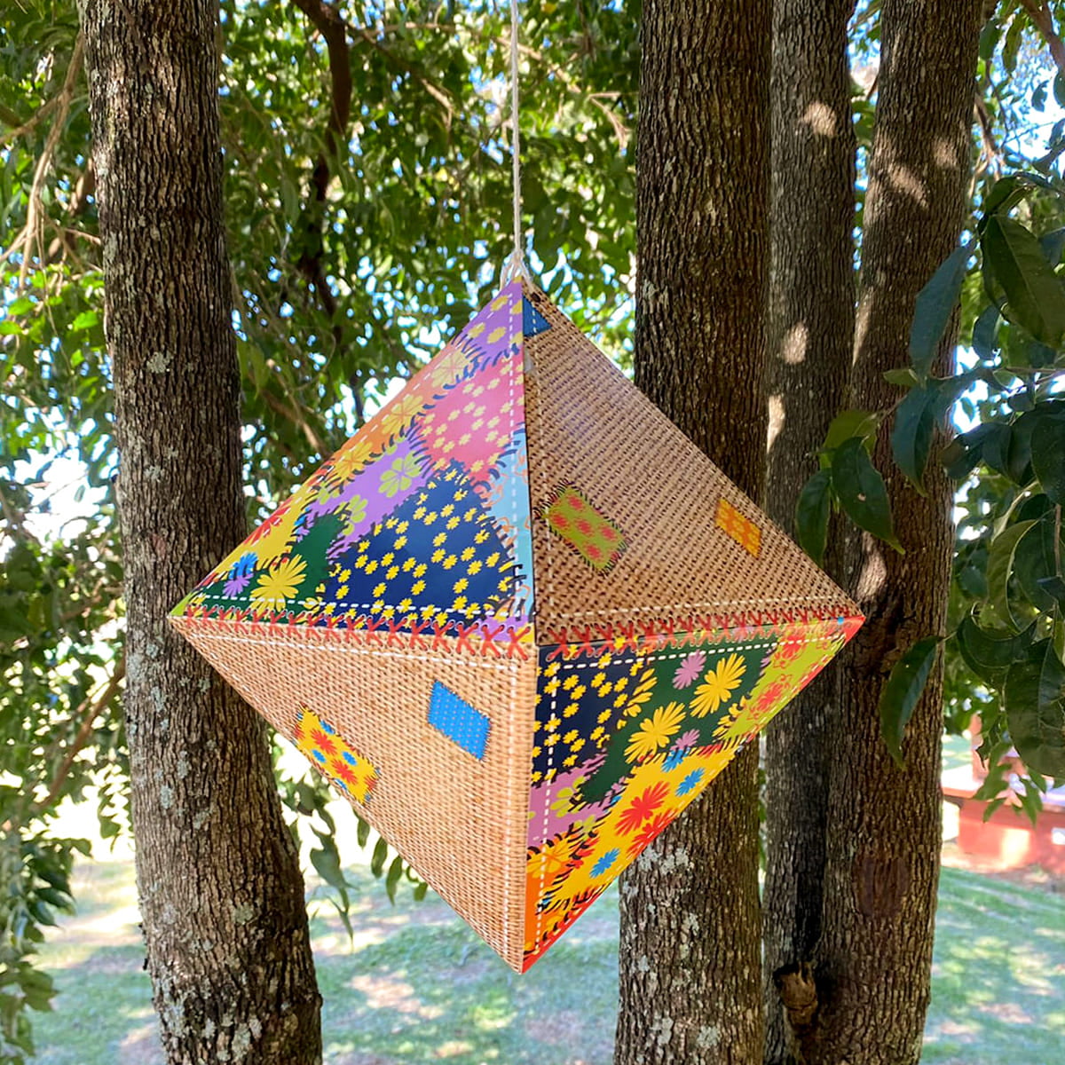 Balão Papel Cartonado Retalhos Festa Junina