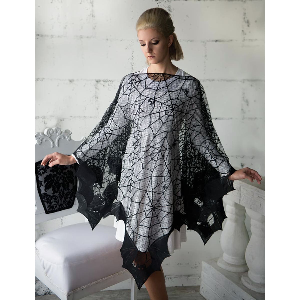 Poncho Rendado Halloween