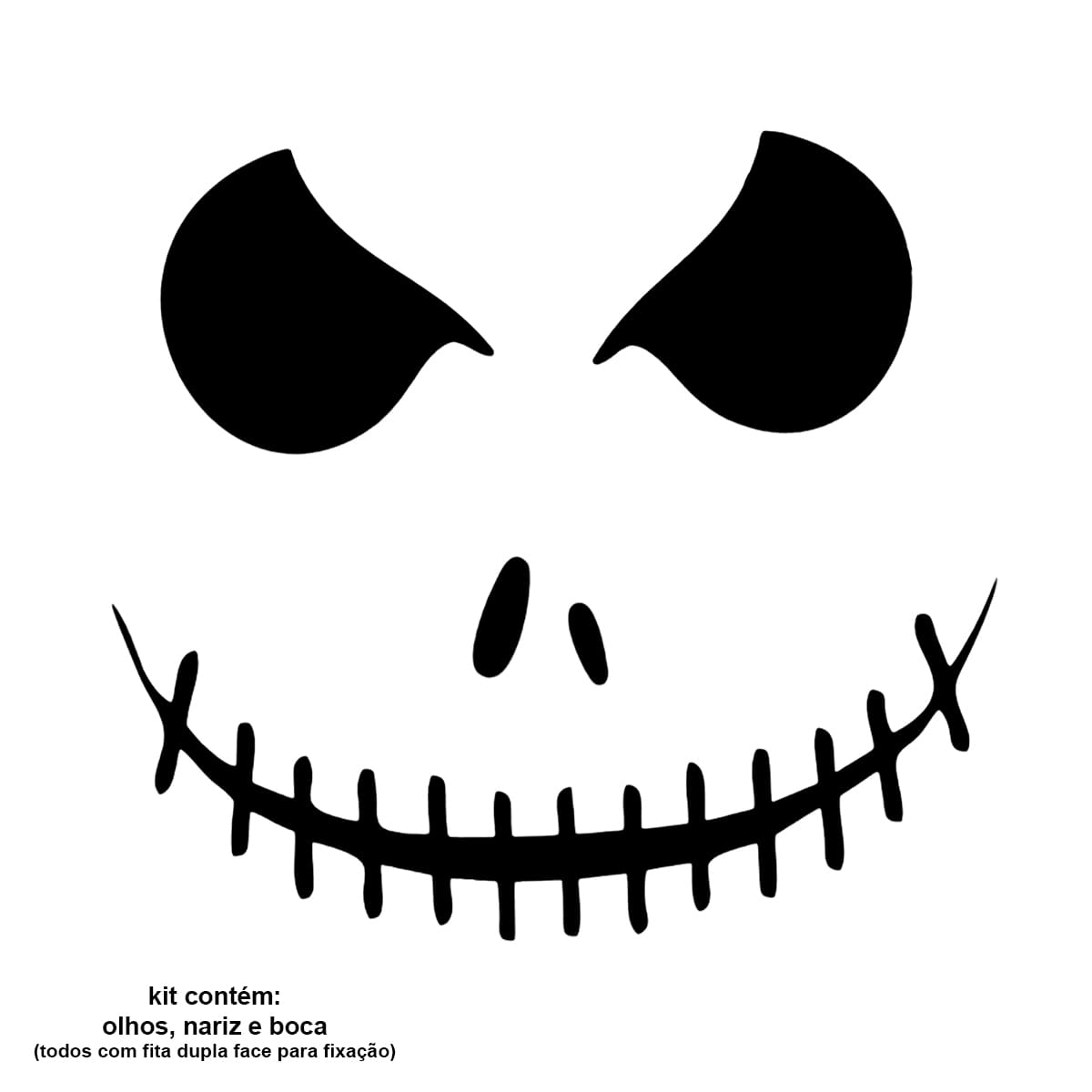 Painel Decorativo Para Porta Rosto Macabro Halloween.