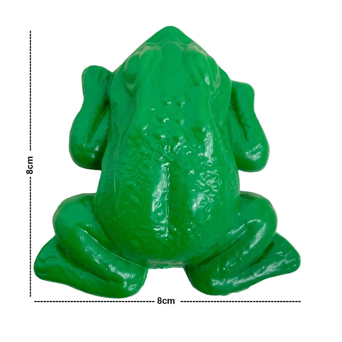 Sapo Decorativo Verde de Plástico.