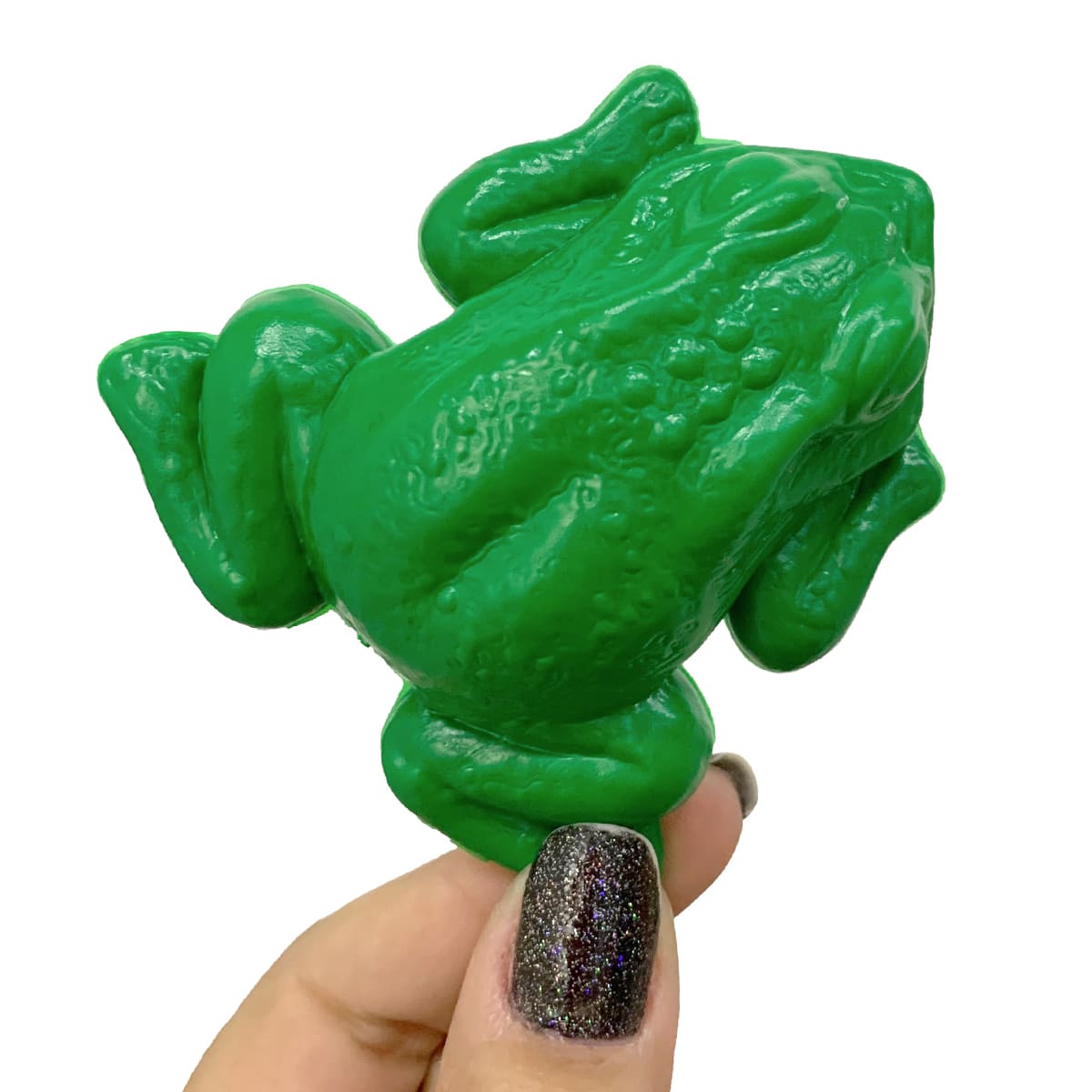 Sapo Decorativo Verde de Plástico.