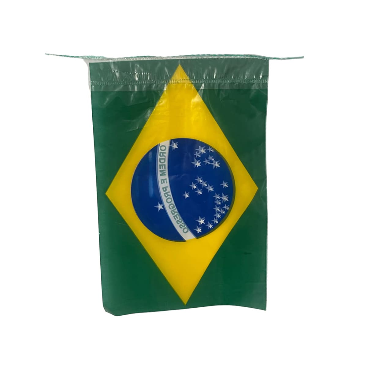 Bandeirinha De Plástico Bandeira do Brasil com 5 Metros
