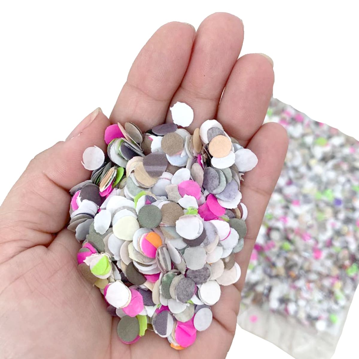 Caixa com 100 Saquinhos de Confete de Carnaval 80 gramas