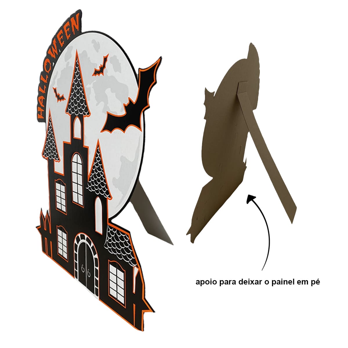 Painel Castelo Halloween de Chão