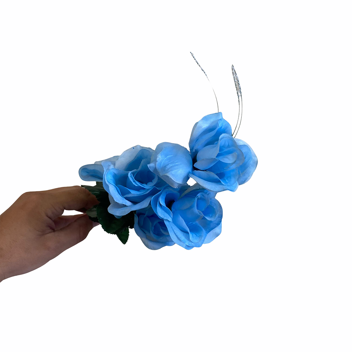 Flor Artificial Azul Unidade
